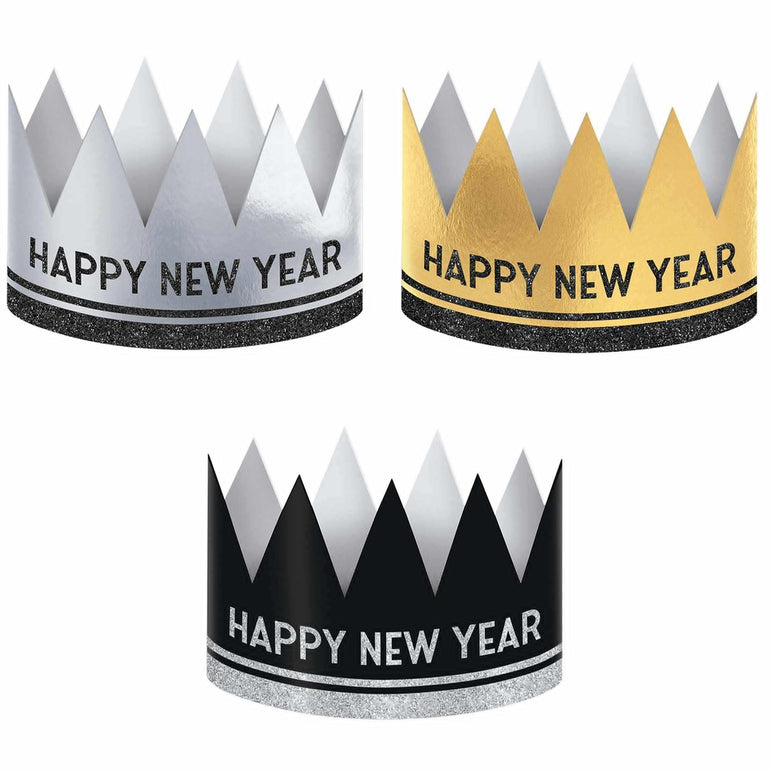 Shop New Year's Paper Crowns 12pcs - Party Centre, UAE 2025